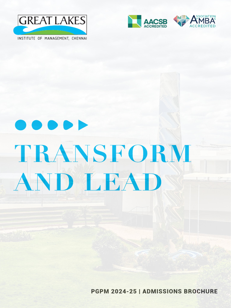 Admissions Brochure PGPM 2024 25 | PDF | Analytics | Marketing