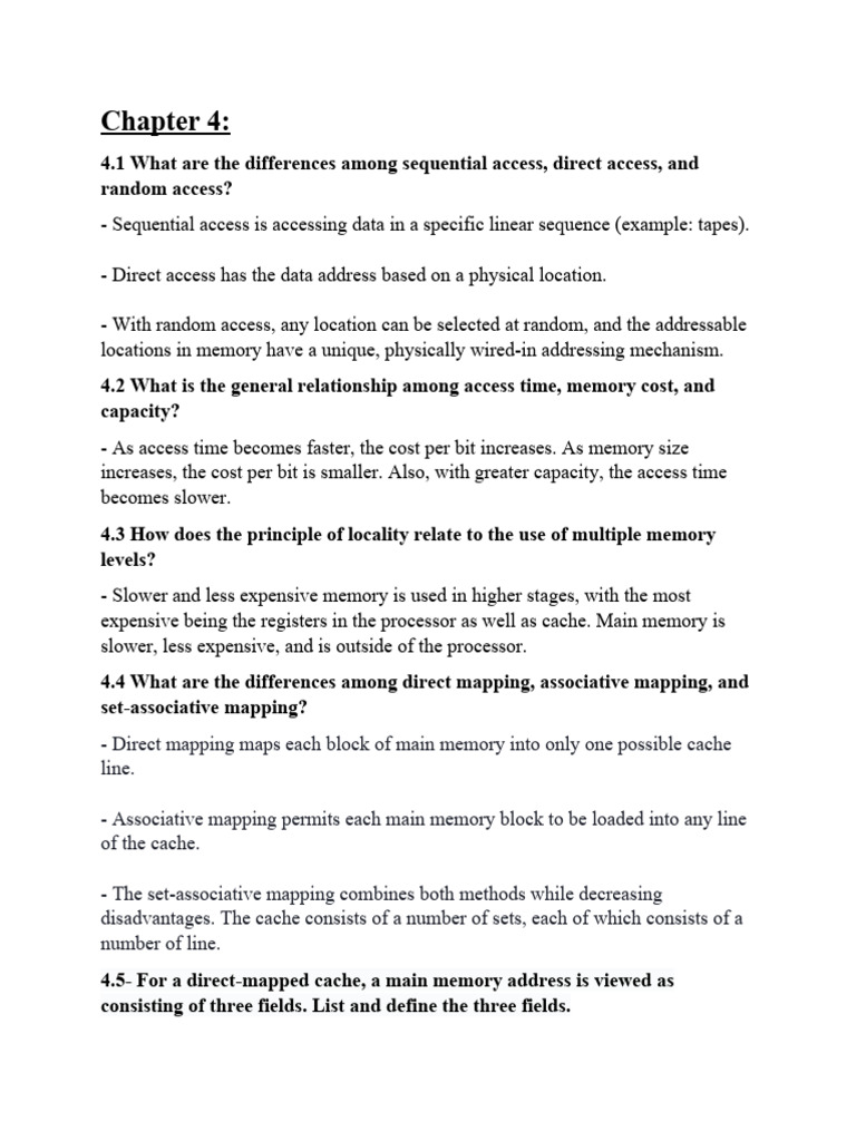 Assignment 2-Lê H U Quý HE176826 - Chapter - 4-7 | PDF | Computer Memory | Random Access Memory