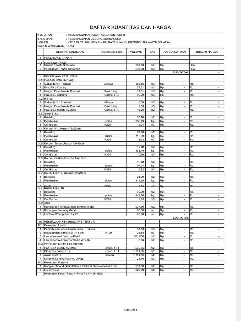 Dokumen - Tips - Rab Gedung Serbaguna | PDF