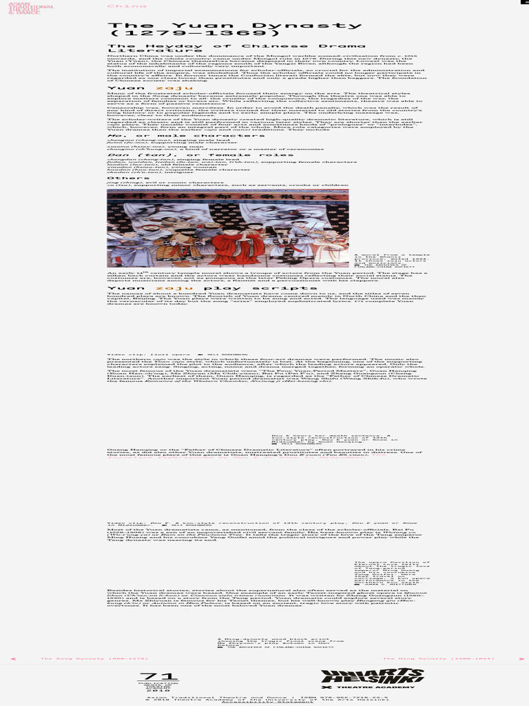 The Yuan Dynasty (1279–1369) – Third | PDF | China | World Politics