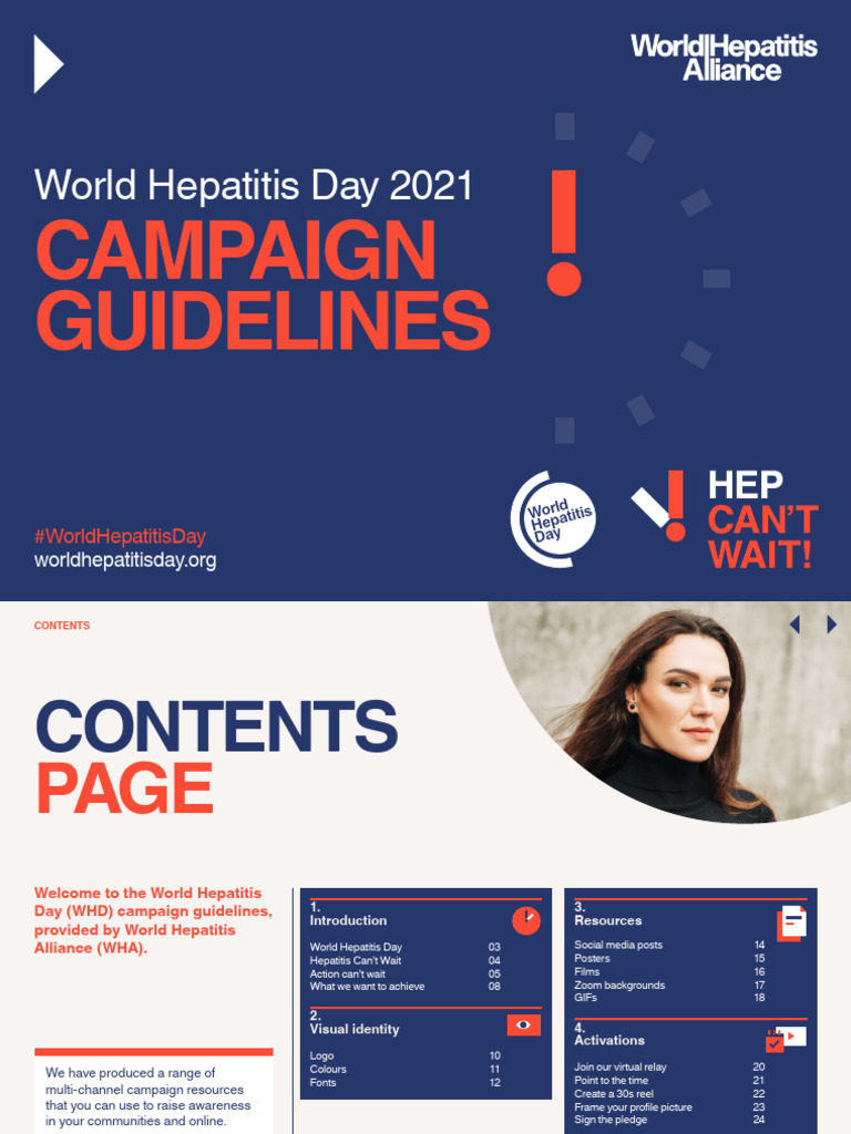 WHA World Hepatitis Day 2021 Campaign Guidelines 1 | PDF | Hepatitis ...