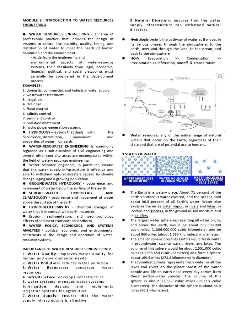 Water Resources Engineering Overview | PDF | Groundwater | Water
