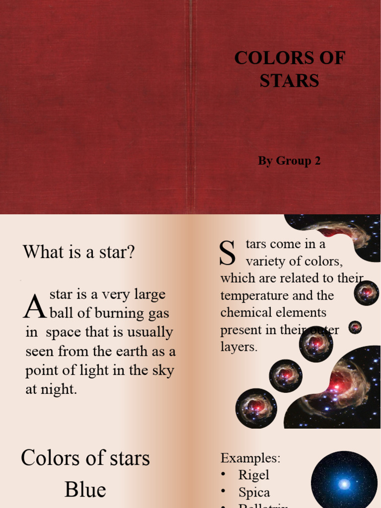 Colors of Stars and Their Temperatures | PDF