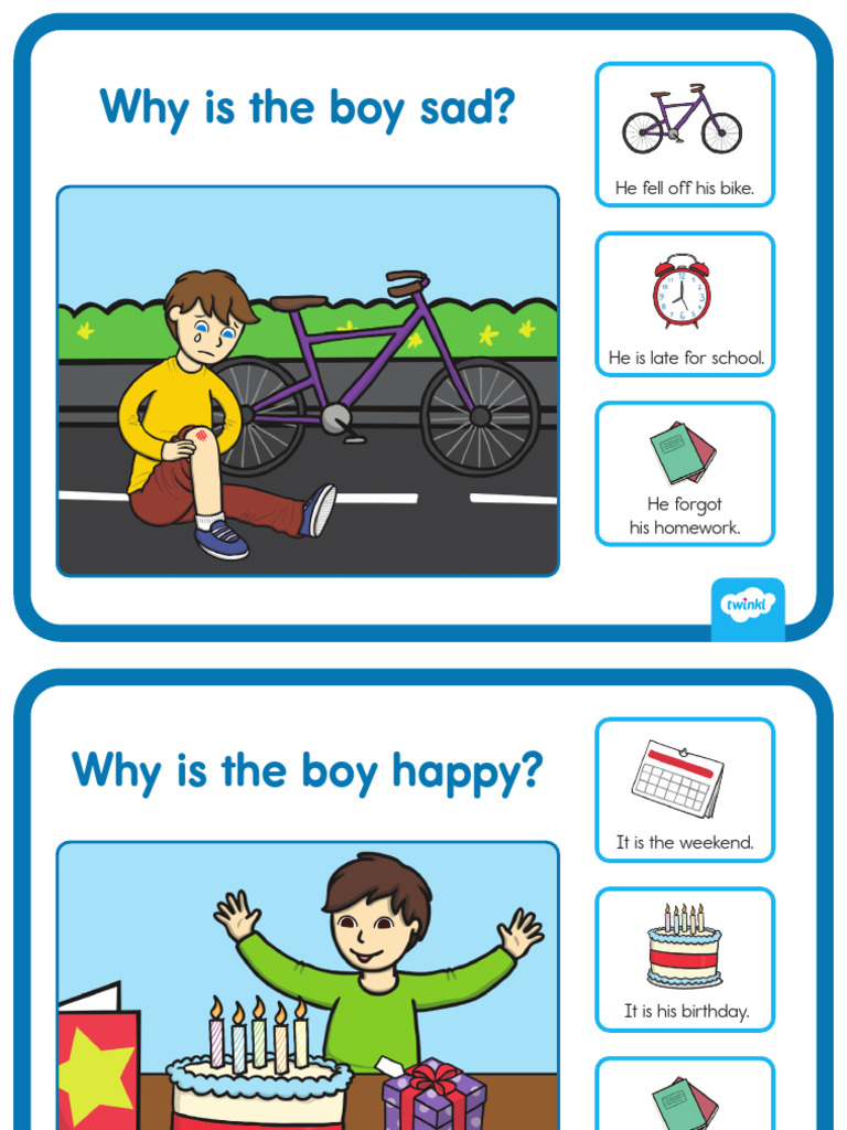 Color Cause and Effect Scene and Question Cards | PDF