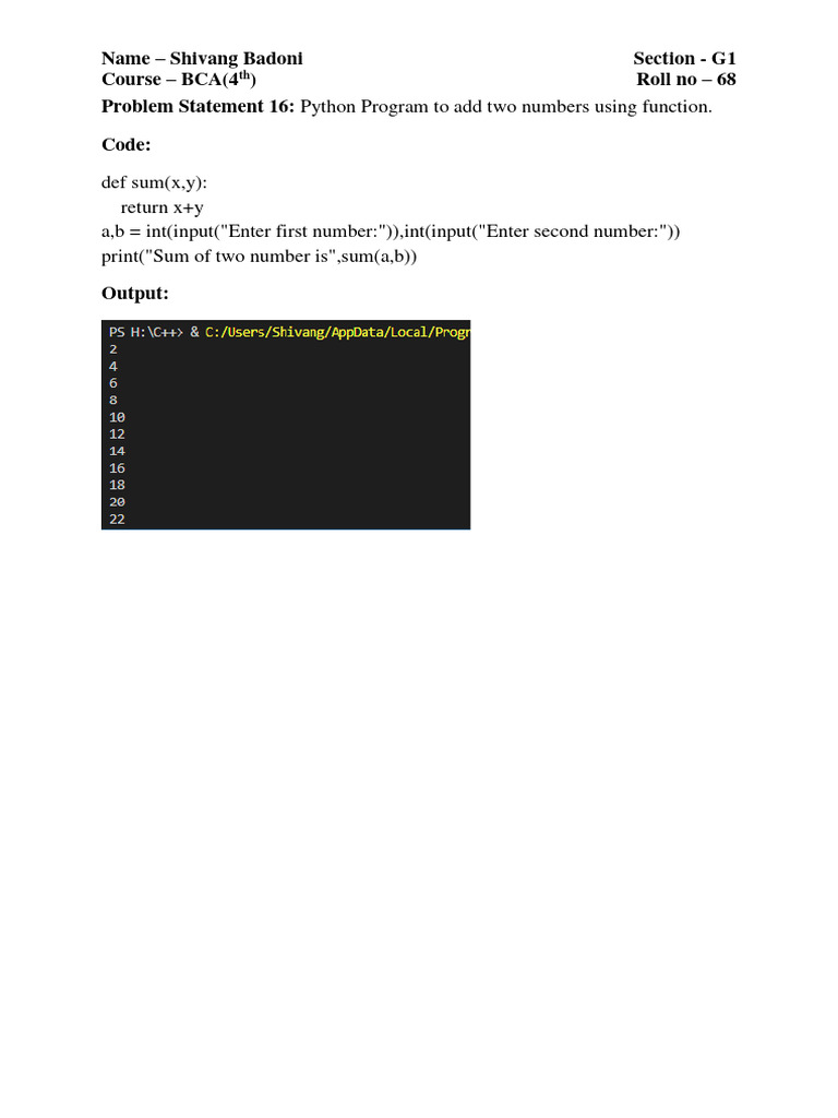 Python Practical 2 Pdf Computing Applied Mathematics 2952