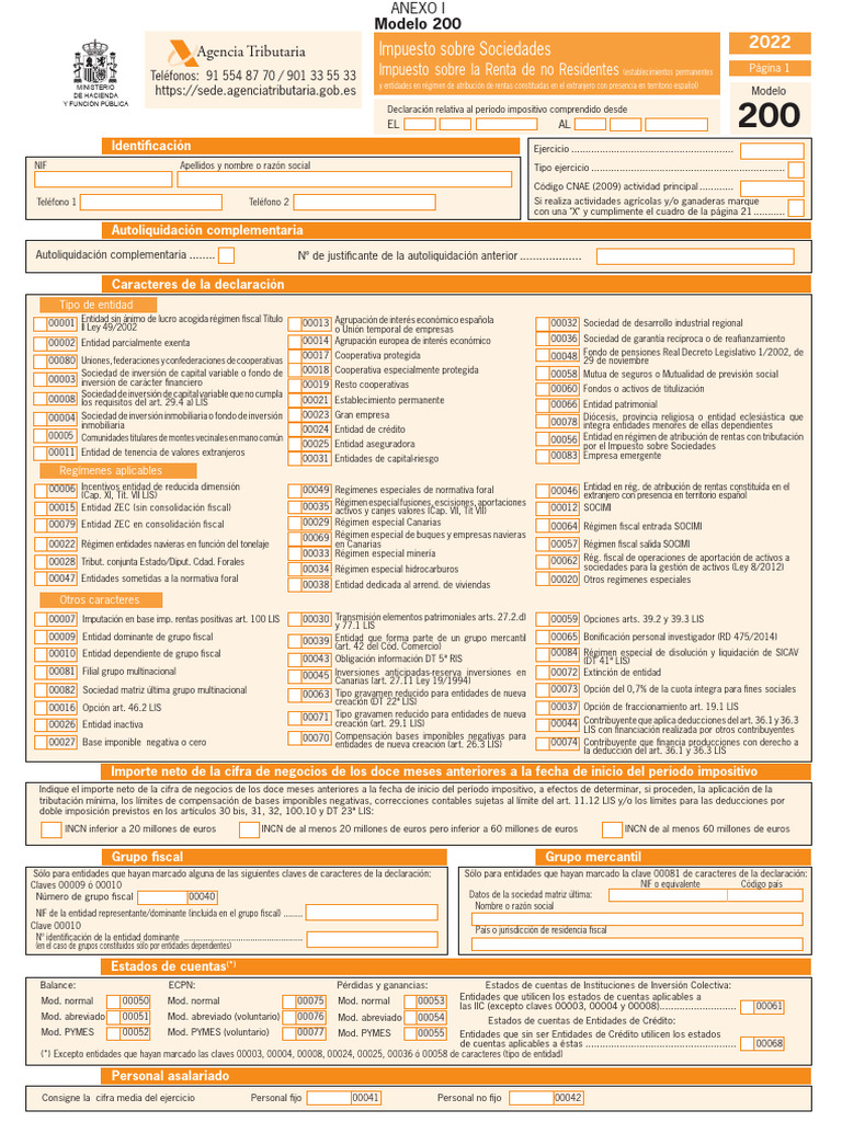 Modelo 200 | PDF | Valor neto | Dividendo