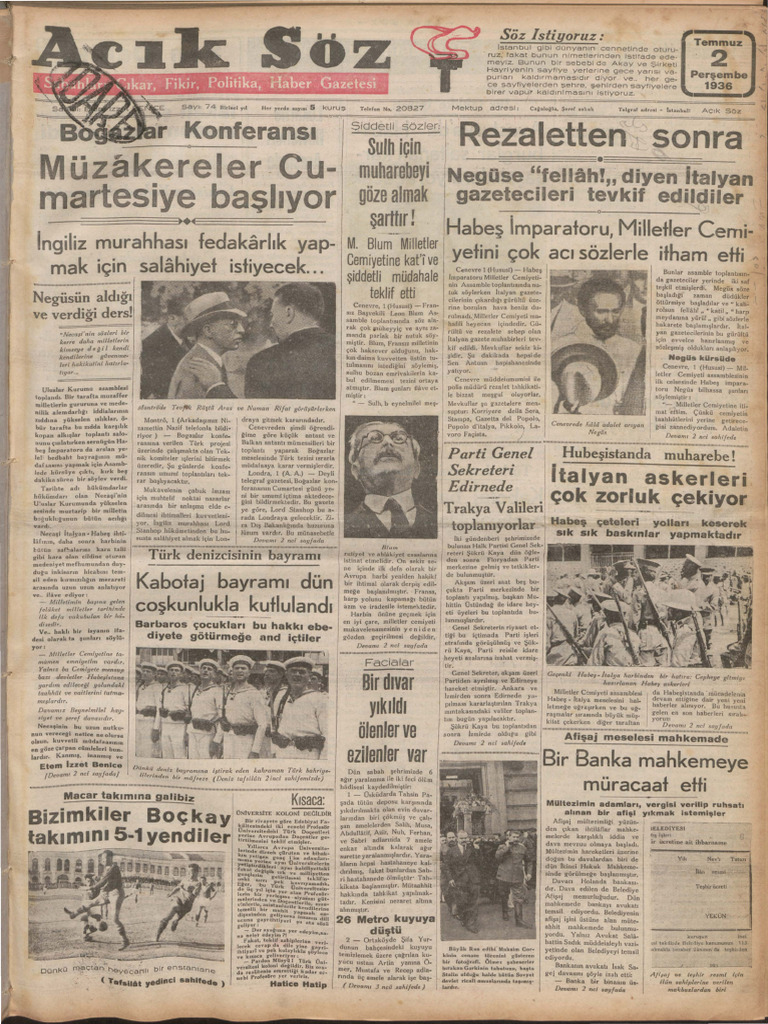 Acik Soz - 1936 - Temmuz - 2 | PDF