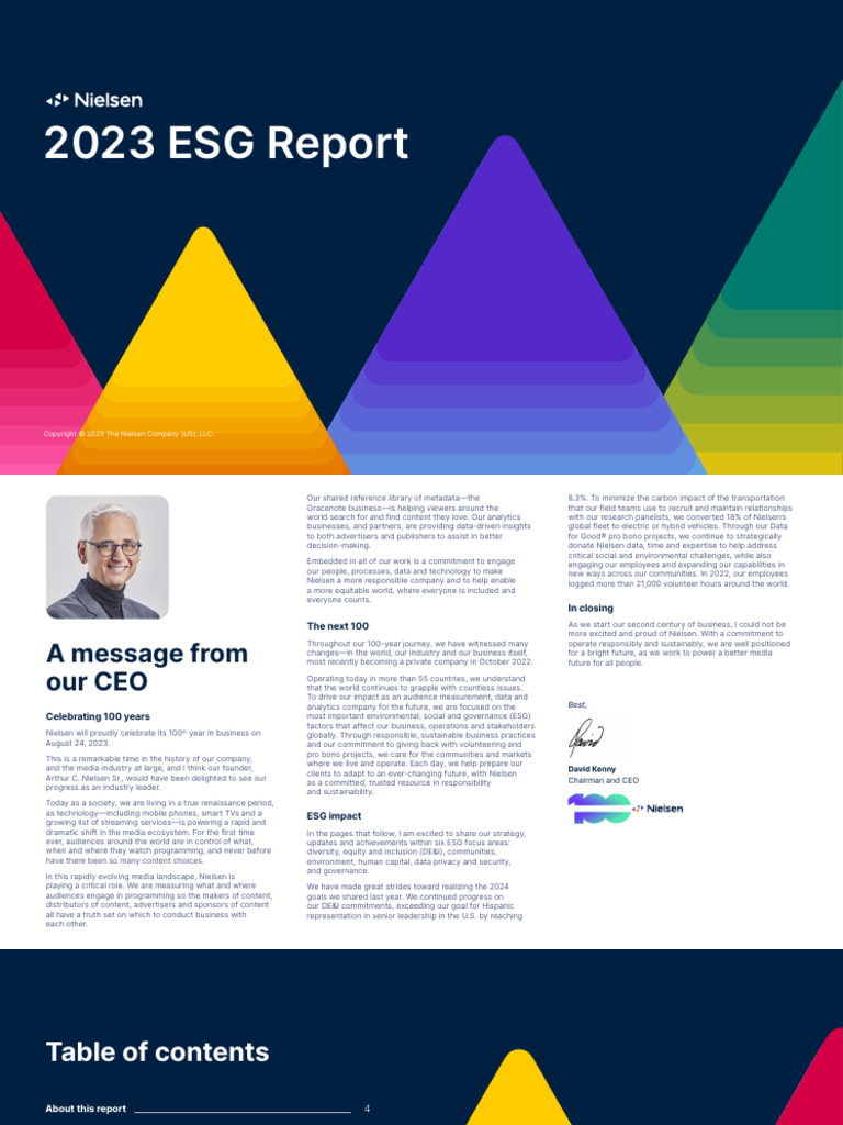 2023 Environmental Social Governance Esg Report | PDF | Governance ...