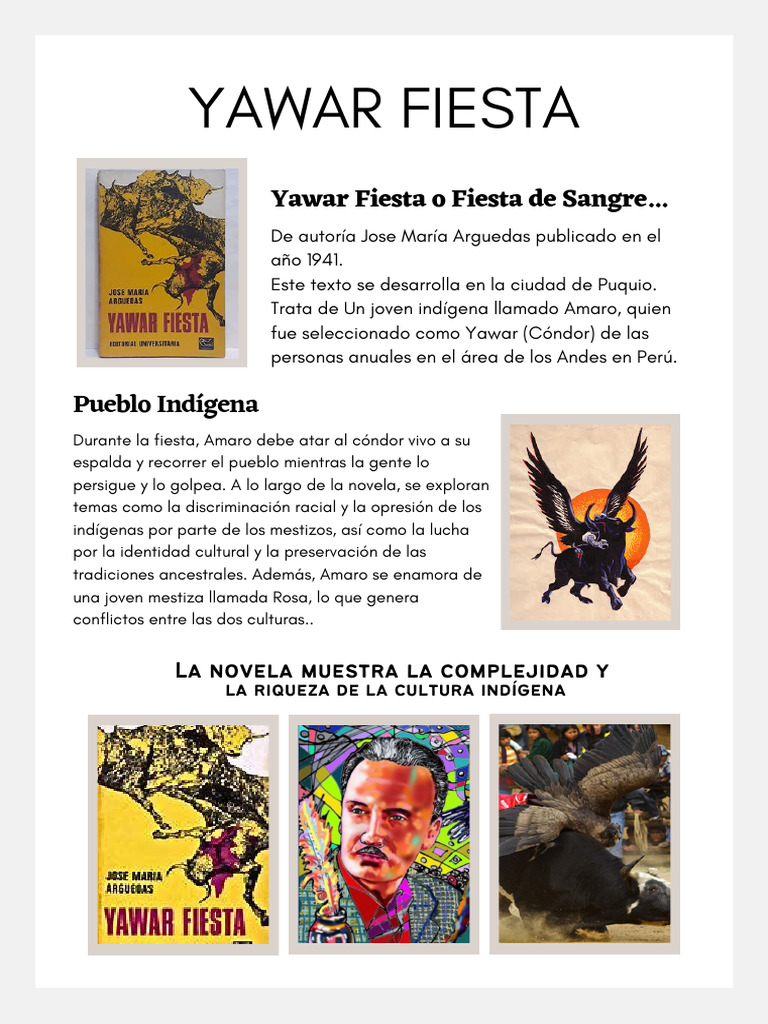 Yawar Fiesta Infografia | PDF