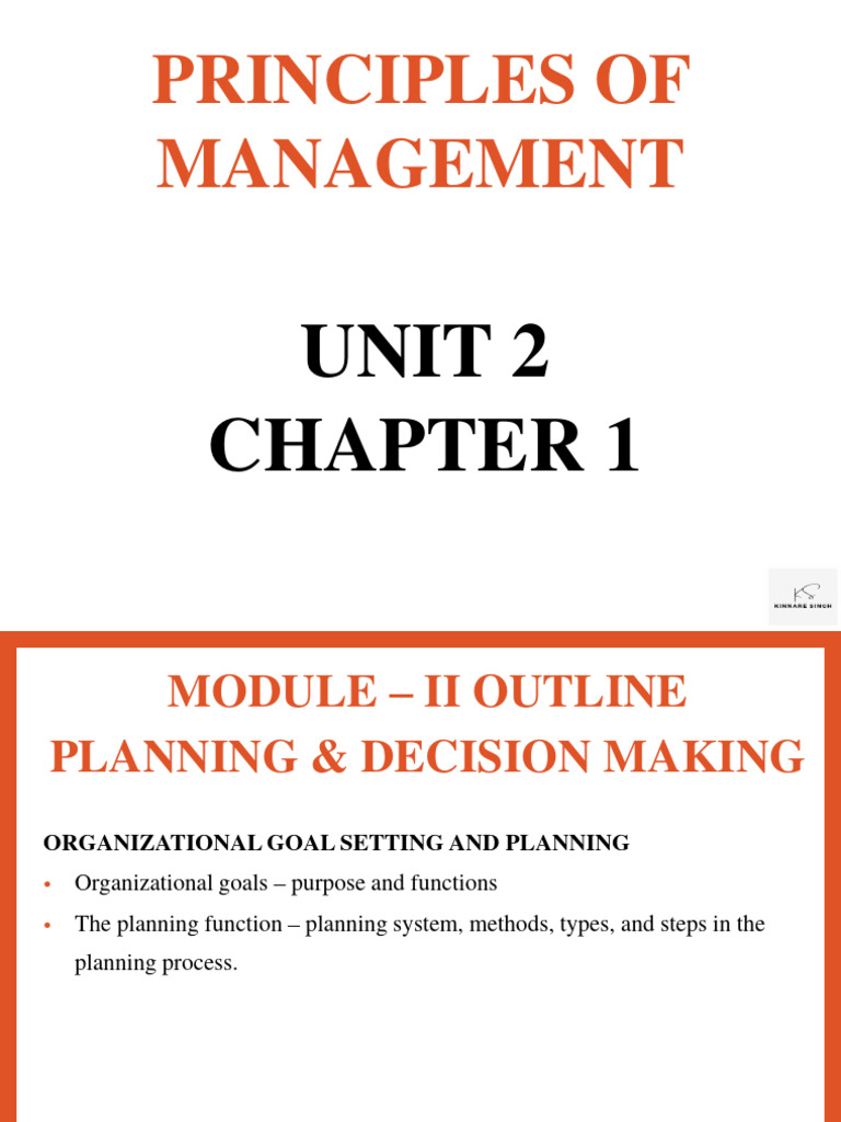 Unit 2 - Chapter 1 | PDF | Goal | Decision Making Unit 2 - Chapter 1 | PDF | Goal | Decision Making