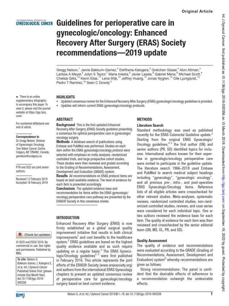 Gineco Onco | PDF | Evidence Based Medicine | Clinical Medicine