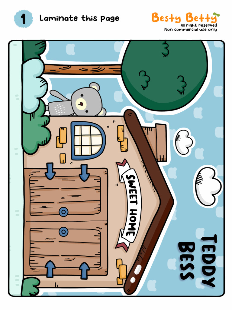 Teddy Bess Dollhouse 1-9 | PDF