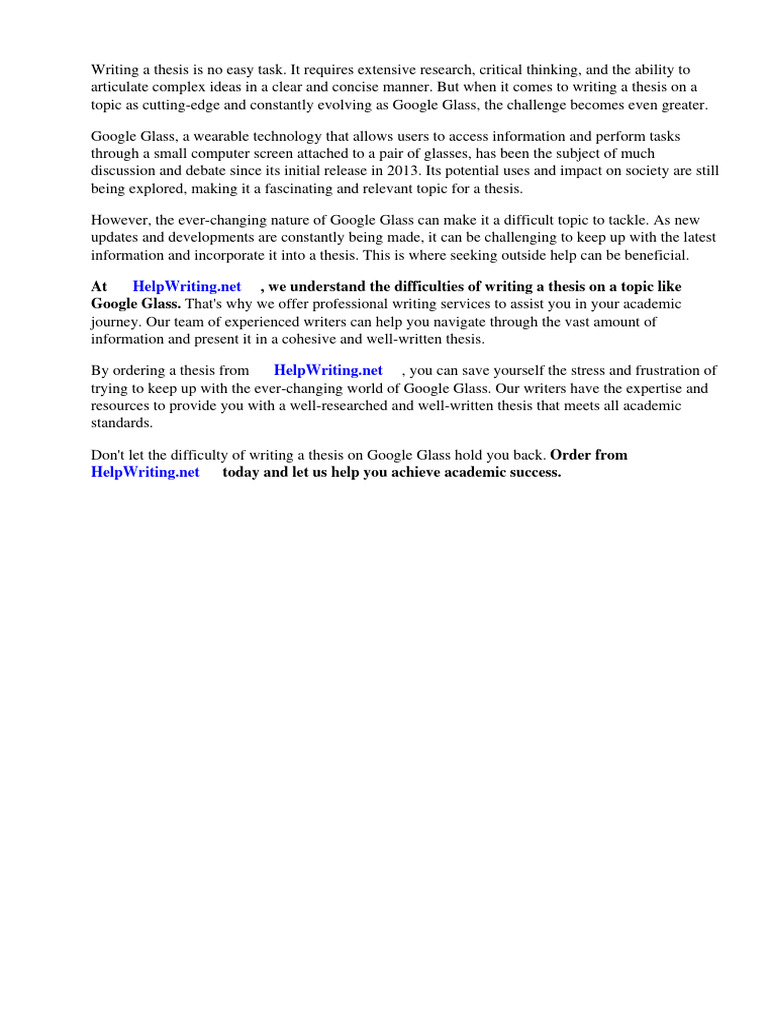 Term Paper About Google Glass | PDF | Augmented Reality | Wearable Technology