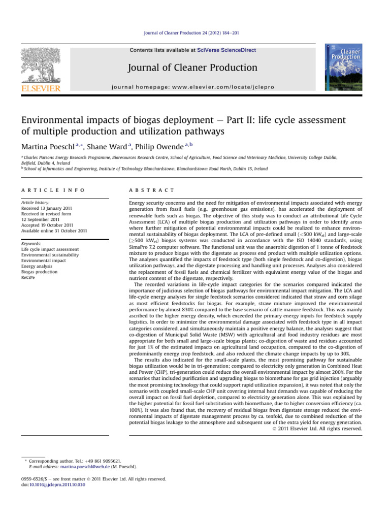 Poeschl2012 - LCIA Explicacions, Tot Negatiu | PDF | Life Cycle Assessment | Climate Change ...