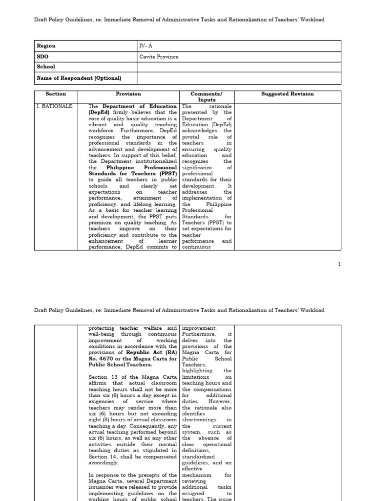 Comments Template Accomplished | PDF | Teachers | Learning