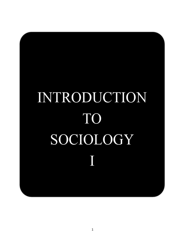 Overview of Sociology and Its Foundations | PDF | Sociology | Nonverbal ...