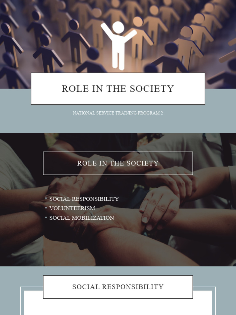 NSTP 2 Role in The Society | PDF | Corporate Social Responsibility ...