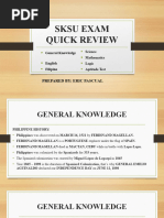 Scholarship Exam Reviewer | PDF