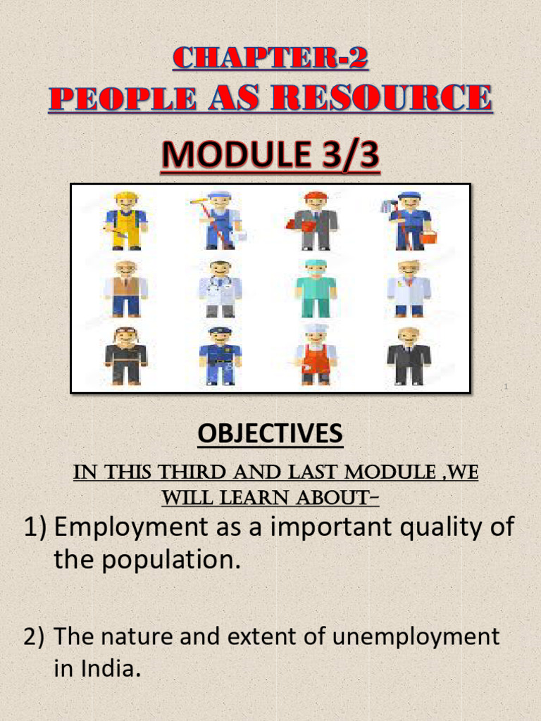 3 Module People As Resource 9 Class Economics | PDF | Unemployment ...