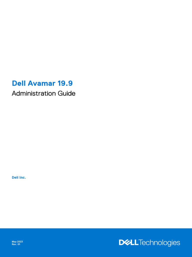 Av P Admin Guide 19 9 en Us | PDF | Replication (Computing) | Backup