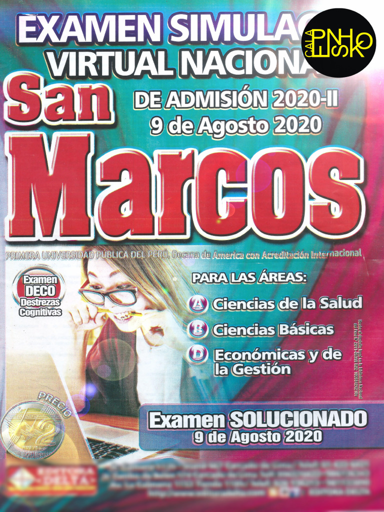 Simulacro Virtual 2021 - ÁREAS a-B-D | PDF