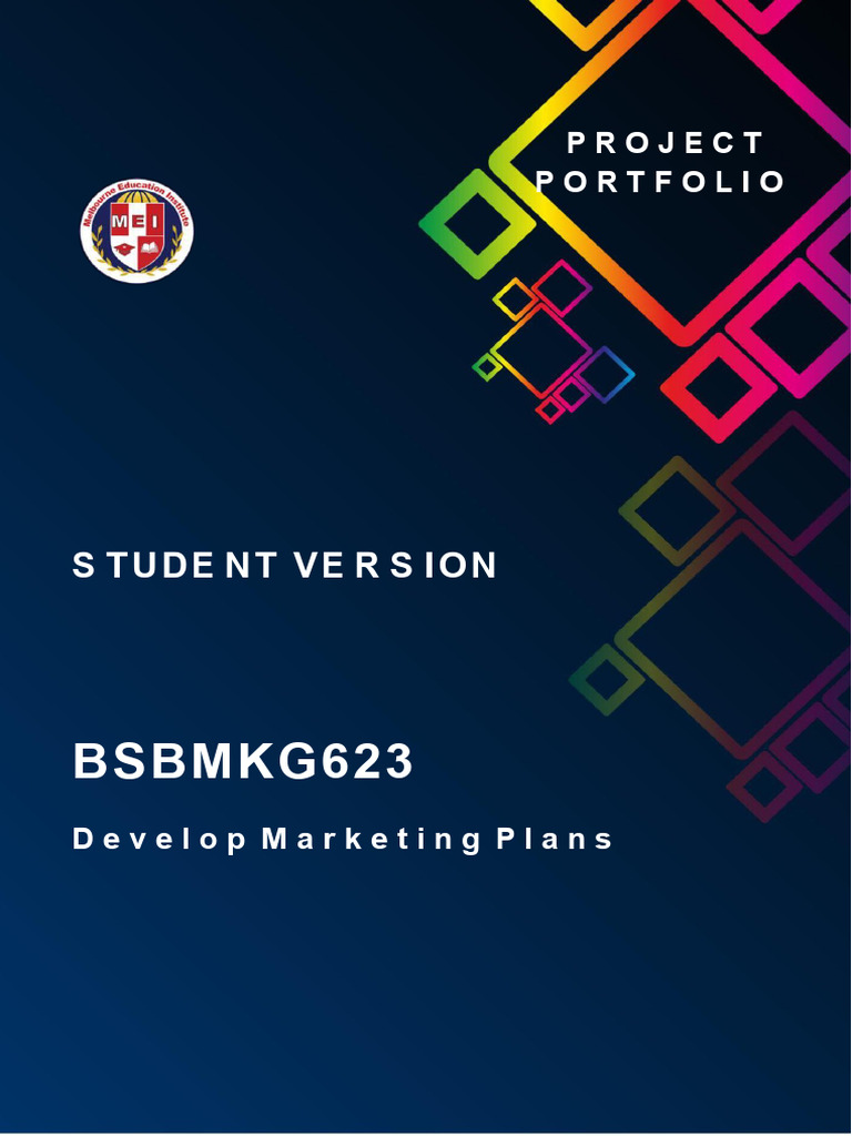 BSBMKG623 Marketing Plan Portfolio | PDF | Marketing | Business