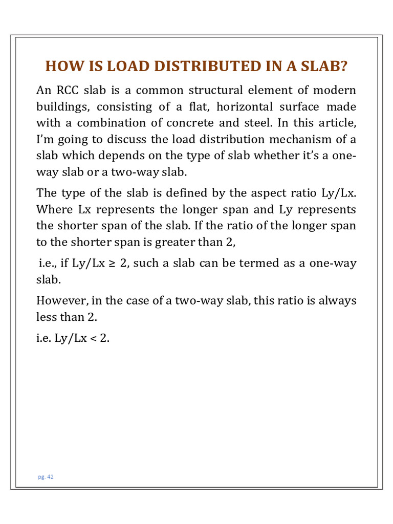 Load Transfer Mechanism in Framed Structure | PDF | Materials ...