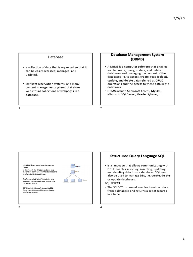 Chap 5 Database Shared Pdf Databases Sql