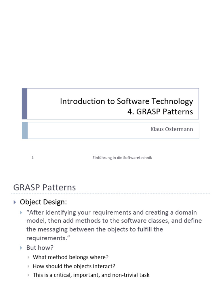 6_grasp | PDF | Computer Programming | Software Engineering