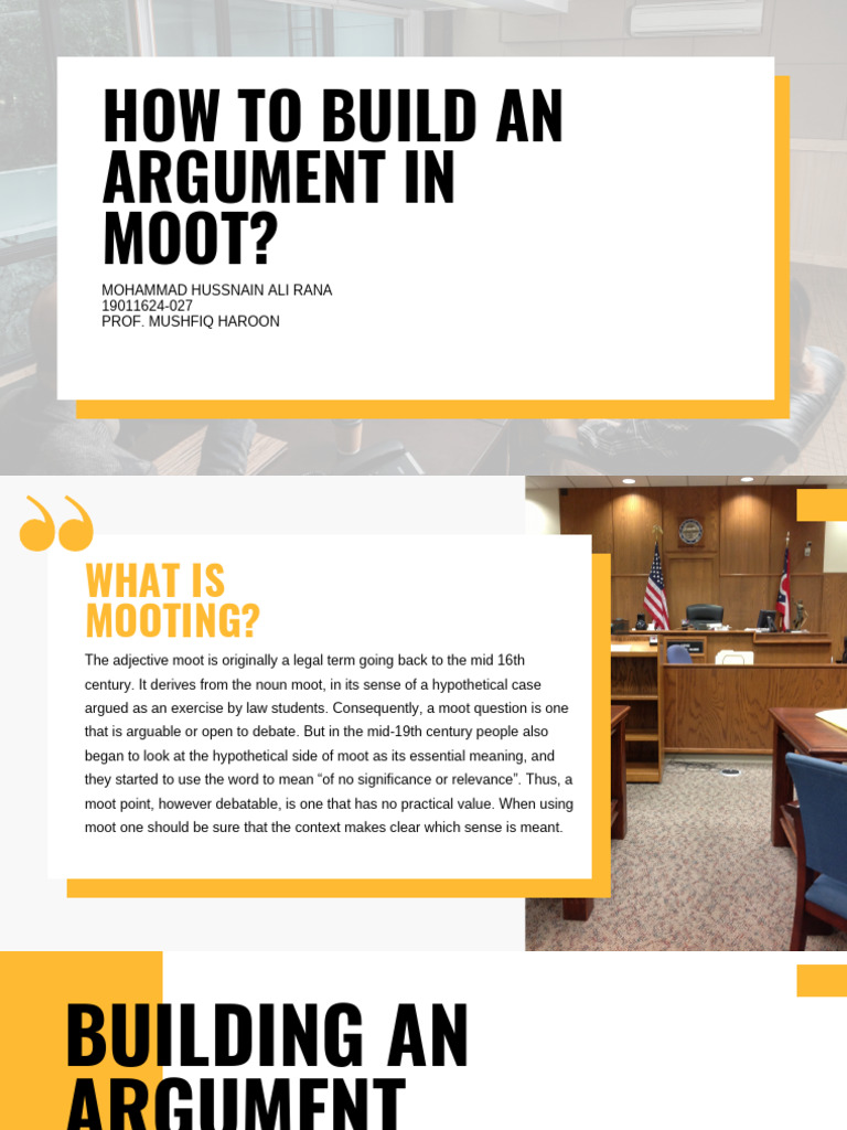 How To Build An Argument in Moot | PDF | Argument | Reason