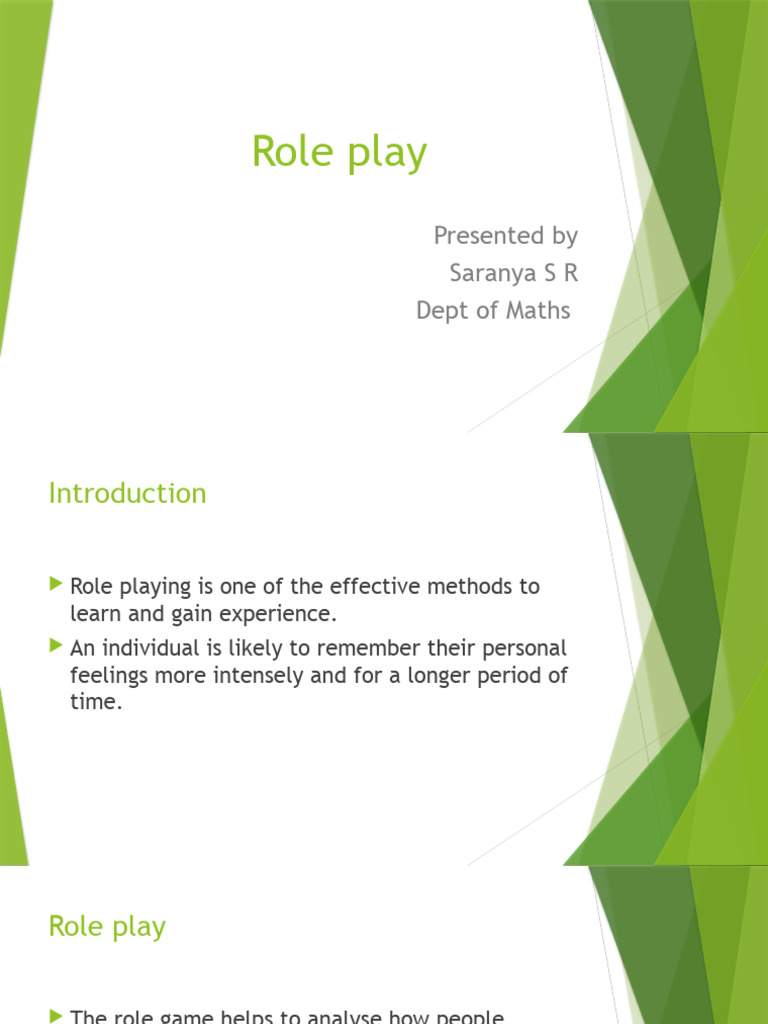 Role Play-1 | PDF | Learning | Leadership