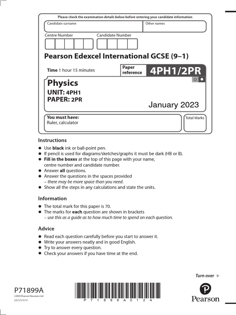 Maths B Jan 23 P2R For IGCSE Preparation | PDF | Physics | Physical ...