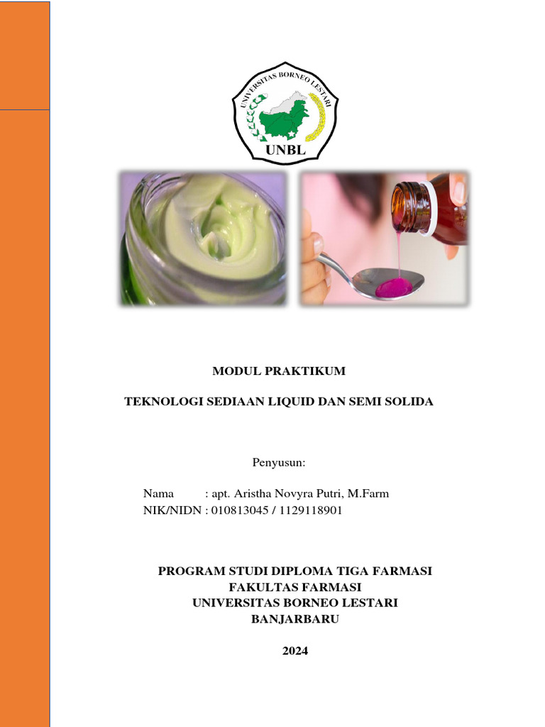 Modul Praktikum TSLSS D3 Farmasi UNBL 2024 | PDF