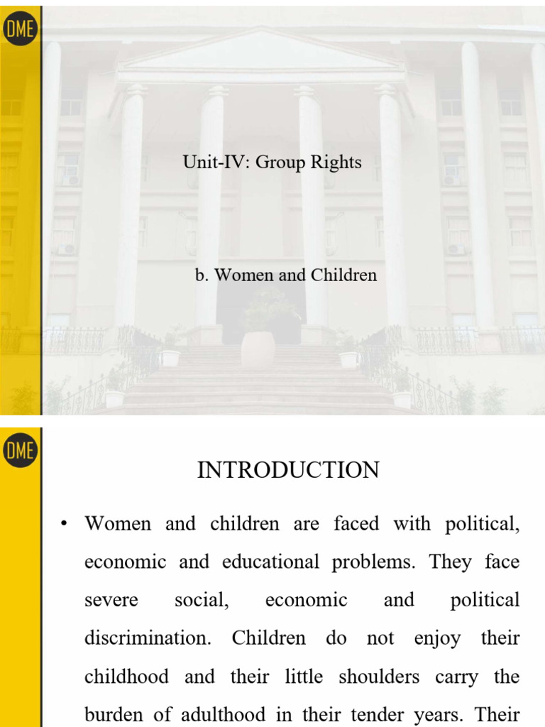 Women and Children's Rights Overview | PDF | Gender Studies | Gender ...