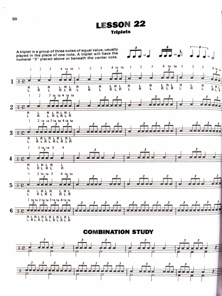 Understanding Musical Triplets | PDF | Musical Notation | Rhythm And Meter