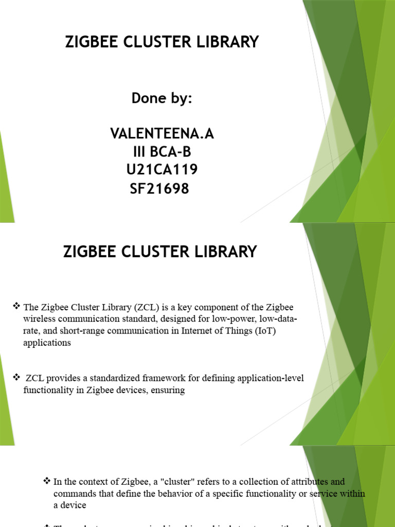 Zigbee Cluster Library | PDF | Internet Of Things | Computer Cluster