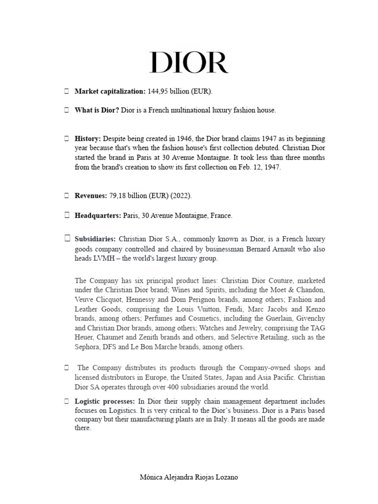 Dior | PDF