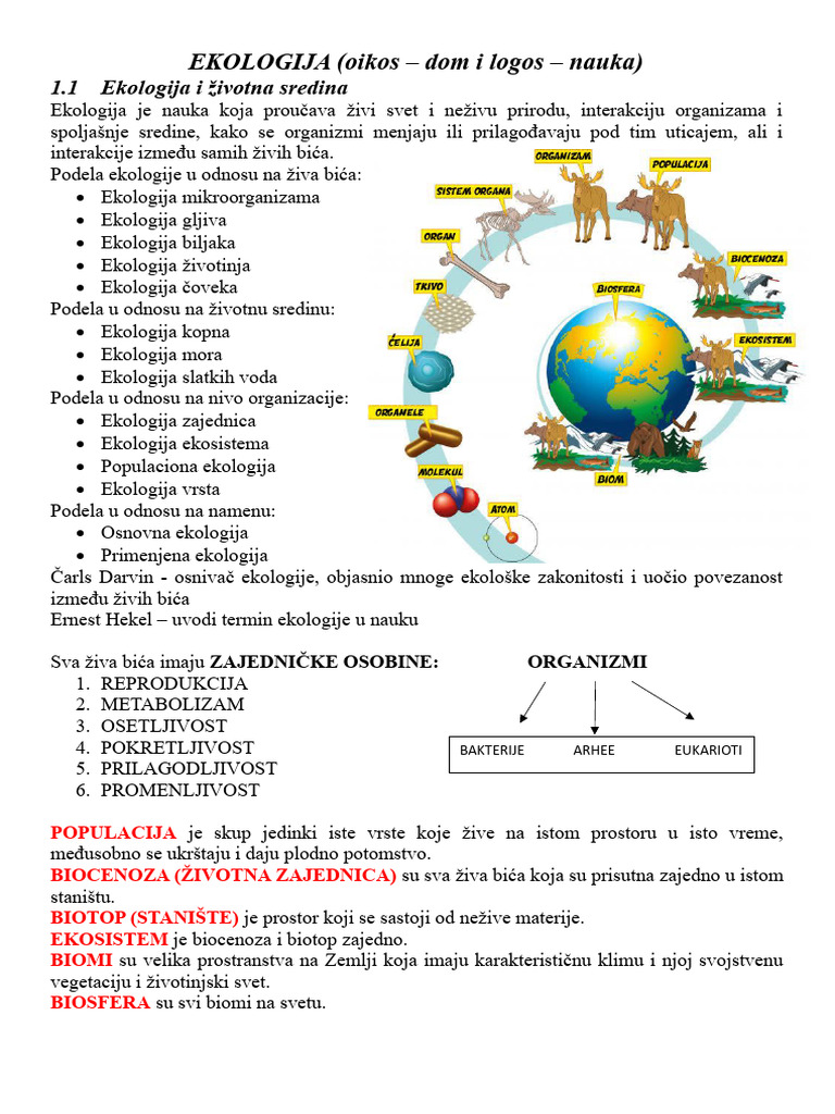 EKOLOGIJA | PDF