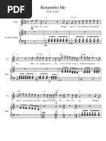 Coco "Remember Me" Guitar Tabs | PDF | Guitars | Guitar Family Instruments