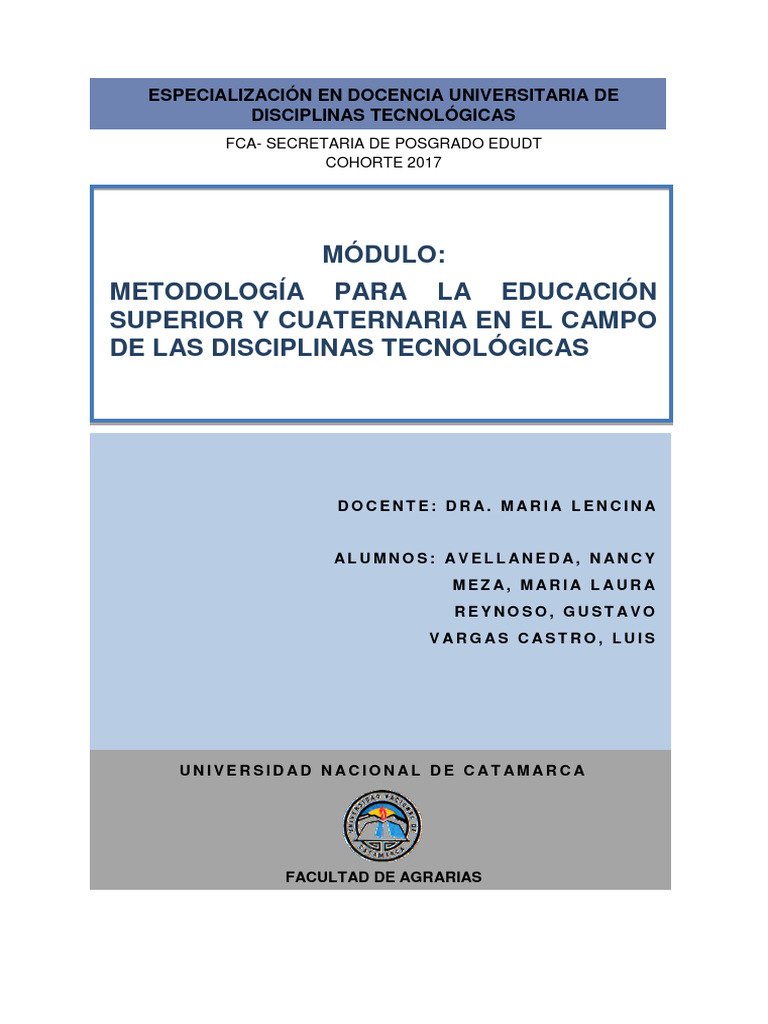 Trabajo Practico Didactica Final - Lencina | PDF | Aprendizaje | Enseñando