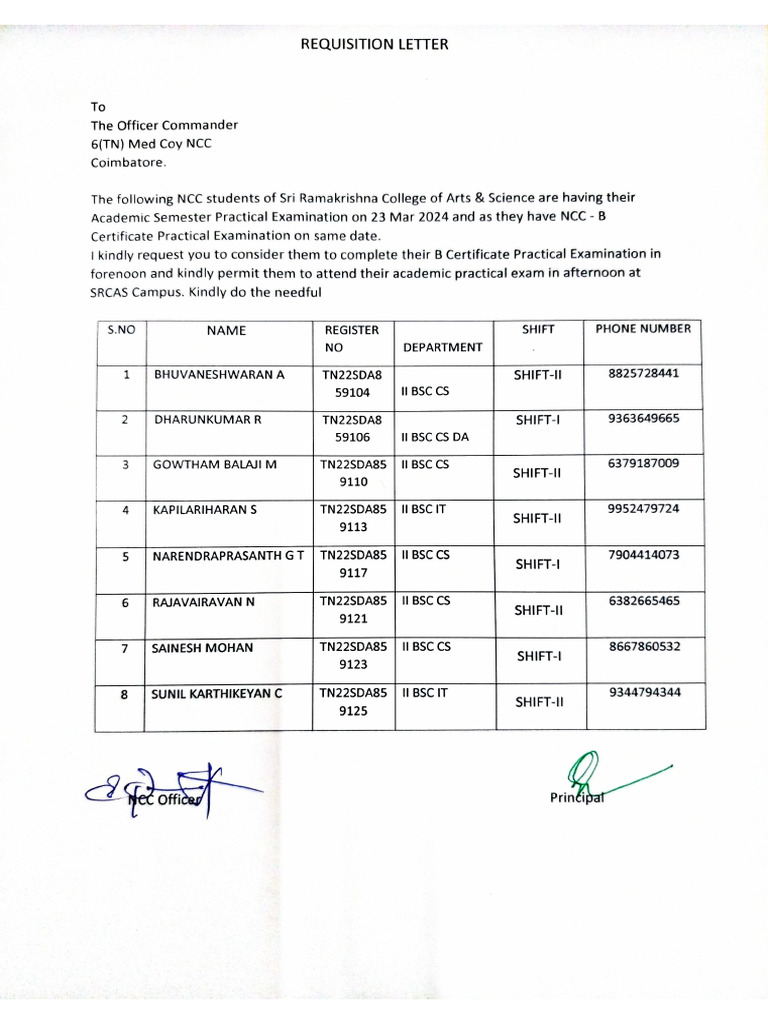 Request Letter | PDF