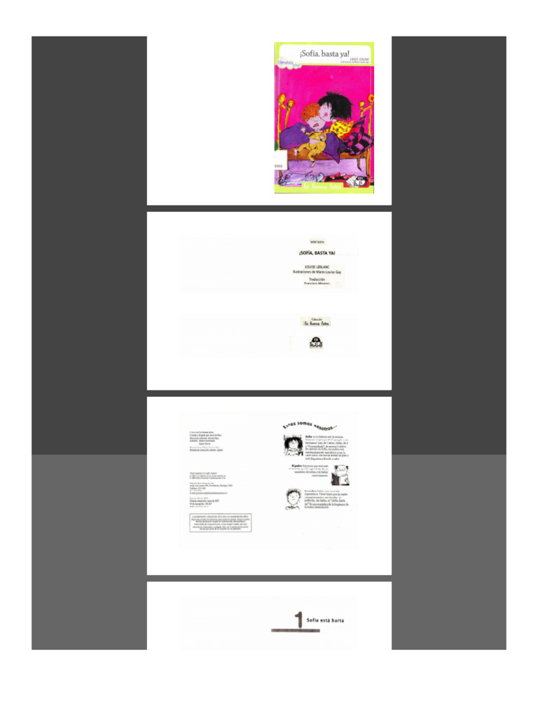 Sofia, Basta Ya - Louise Leblanc - (PDF Document) | PDF