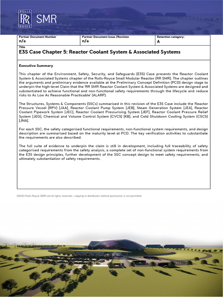 RR SMR E3s Case Chapter 5 - Reactor Coolant System and Associated ...