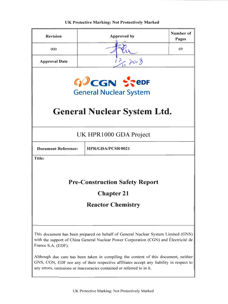 HPR GDA PCSR 0021 Pre Construction Safety Report Chapter 21 Reactor ...
