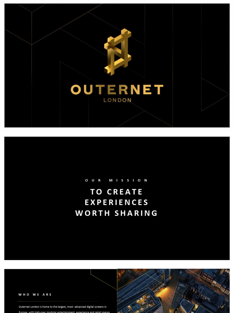 Outernet Spaces Intro Events and Experiences 2023 | PDF | Entertainment ...