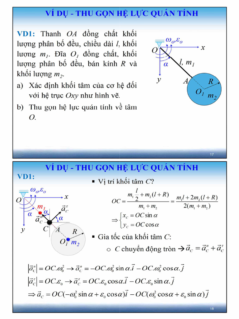 3. Nguyên lý D - Alembert - Cập nhật VD1-2 (Hiệu chỉnh) | PDF
