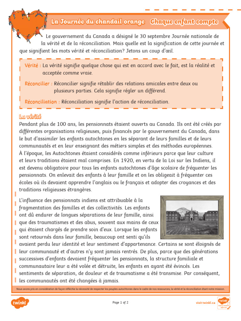 Vérité et réconciliation au Canada | PDF