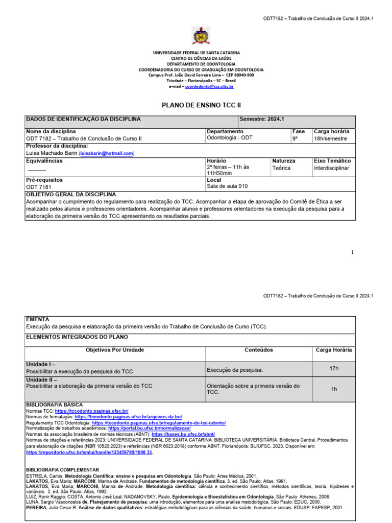 Plano de Ensino | PDF | Método científico | Science