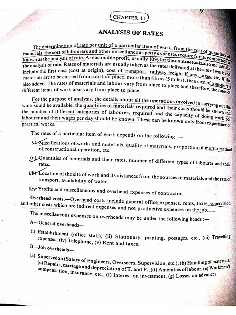 Analysis of Rates | PDF