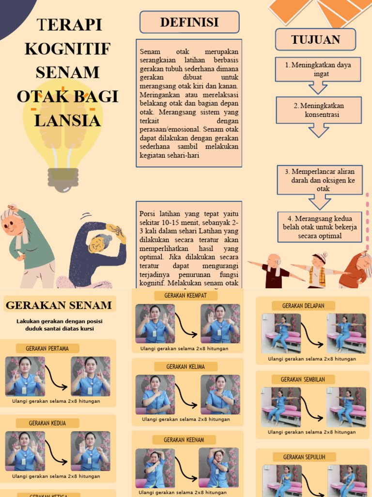 Leaflet Senam Otak Lansia | PDF